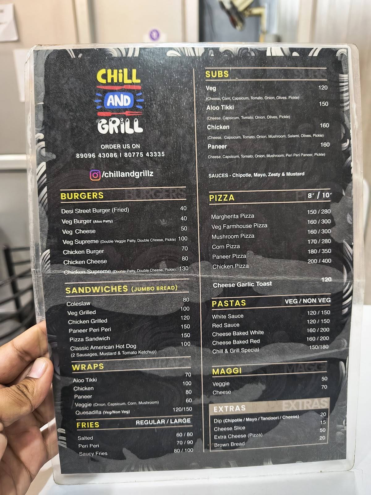 Menu at Chill&Grill Restaurant, Dehradun