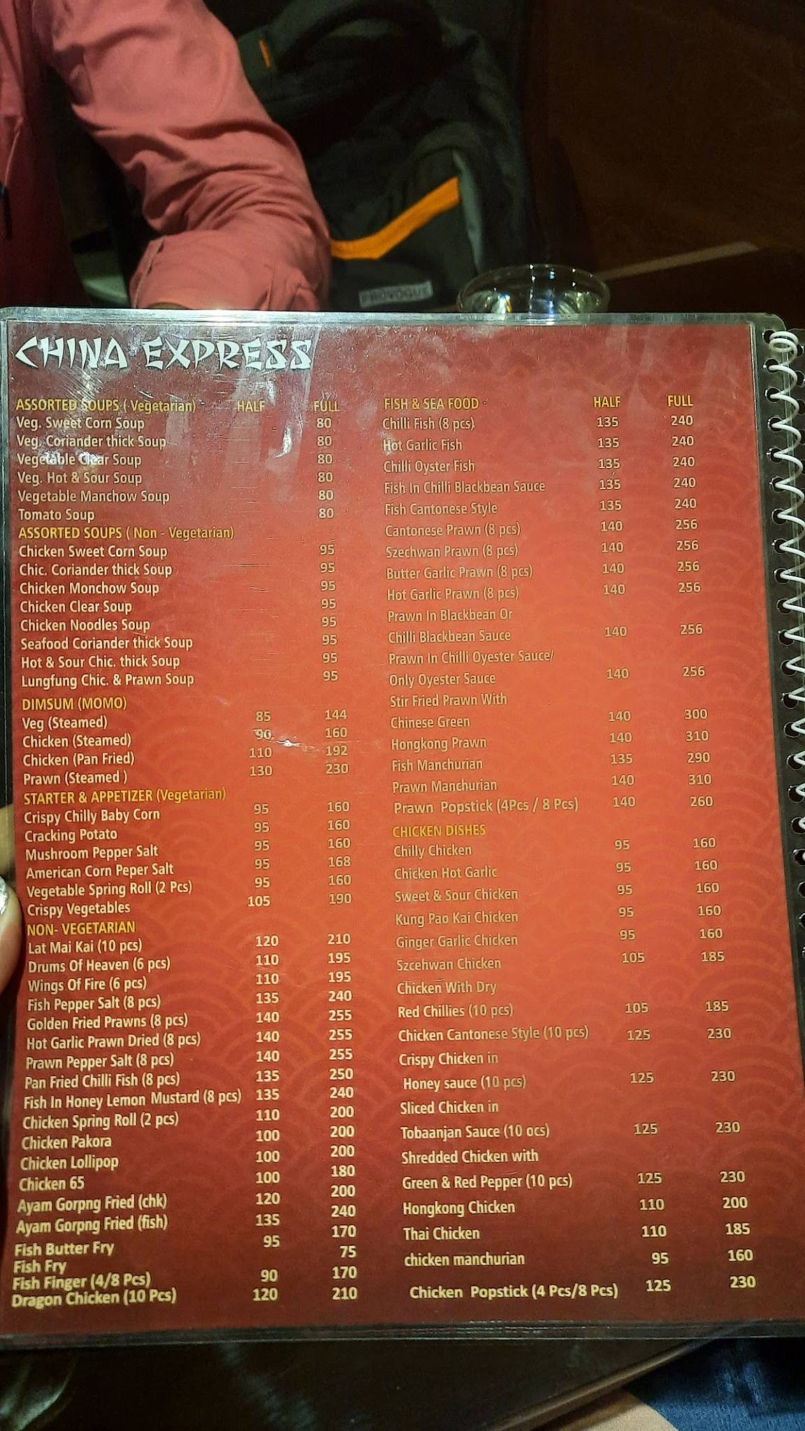 Menu at China Express Restaurant, Kolkata, 6