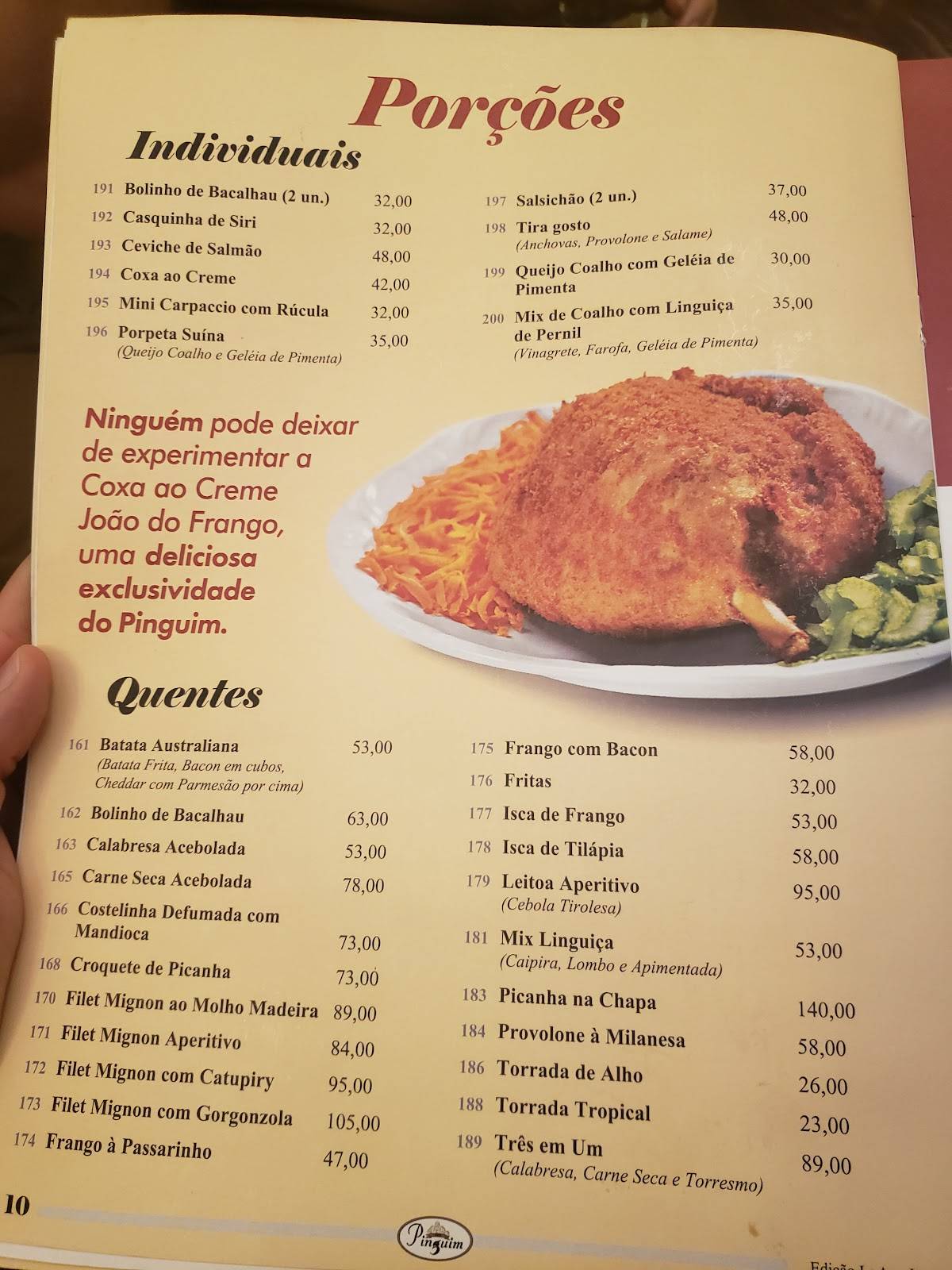 Menu em Choperia Pinguim pub & Bar, Ribeirão Preto, R. Gen. Osório