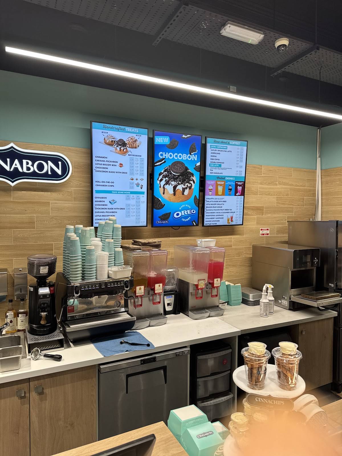 Menu at Cinnabon Deansgate, Manchester