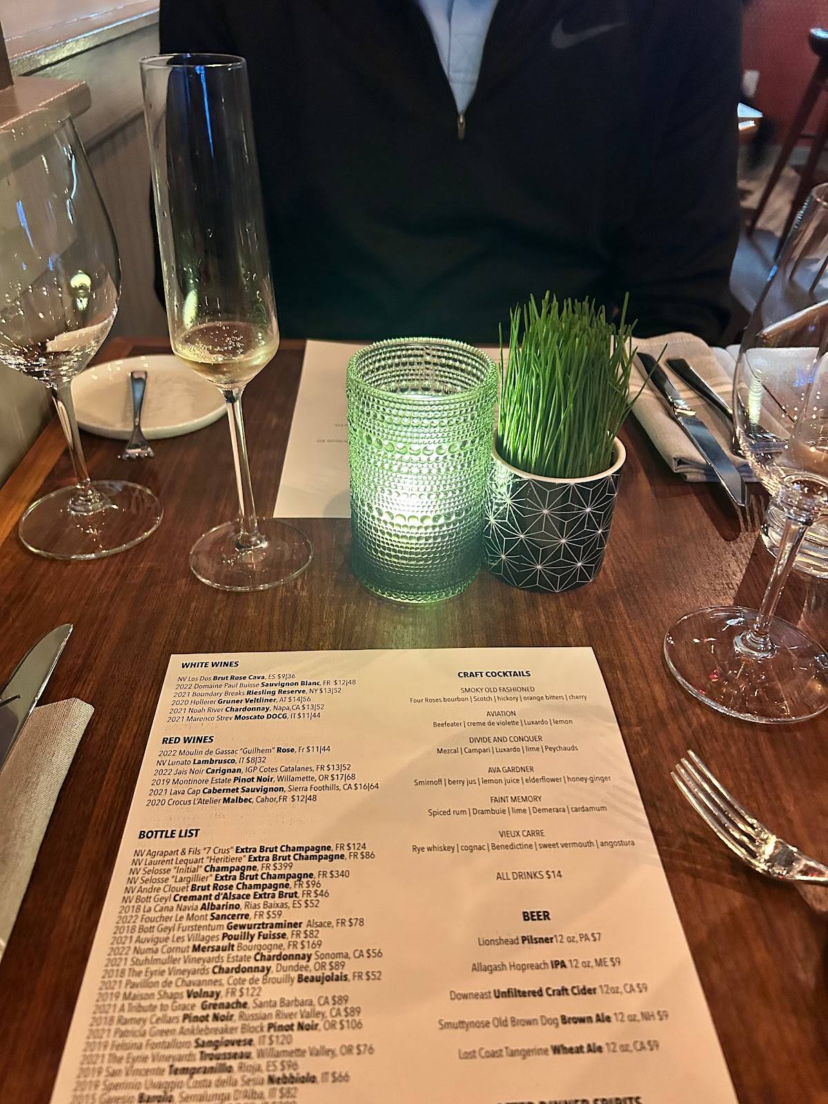 Menu at Circa 1918 Kitchen and bar, Newport News