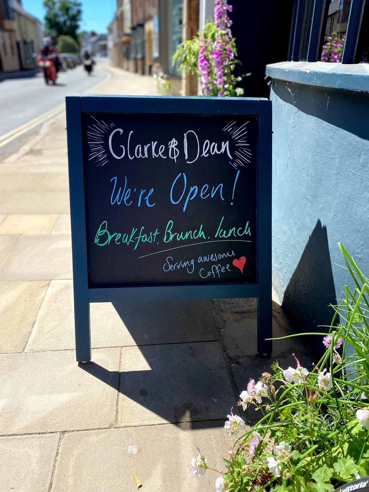 Menu at Clarke & Dean cafe, Towcester