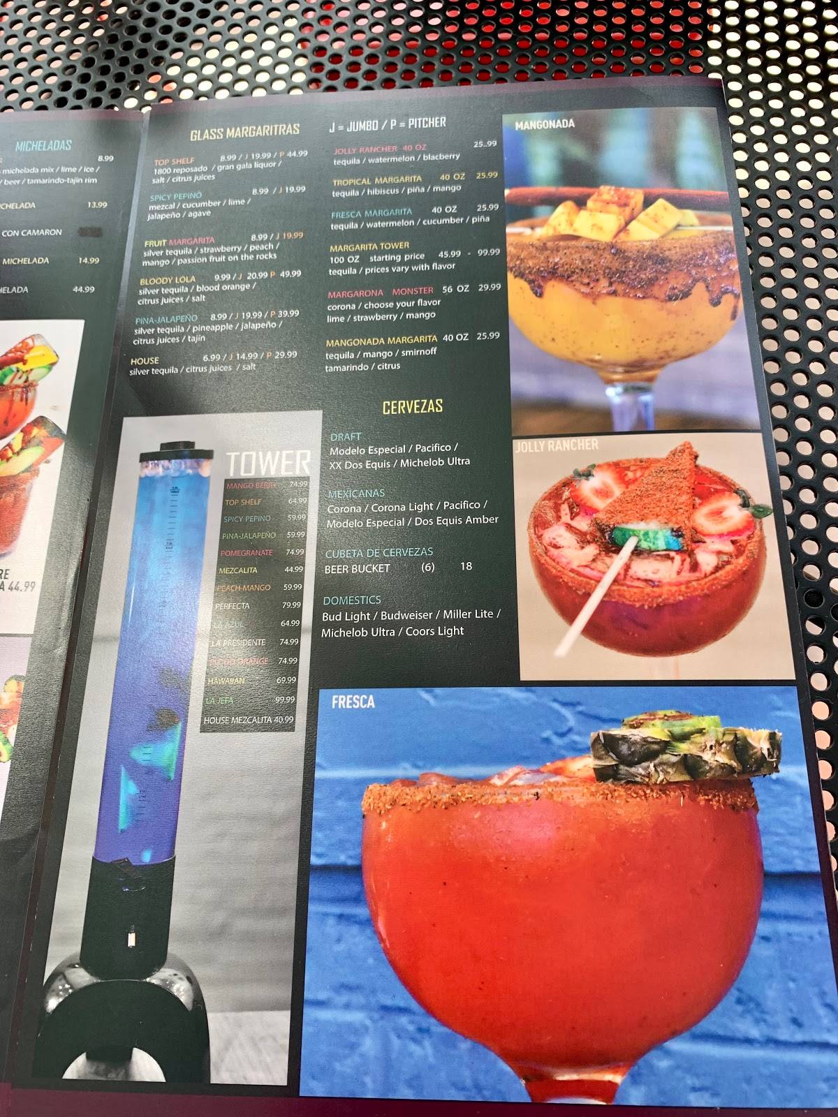 Menu at Mezcalito Clayton restaurant, Clayton