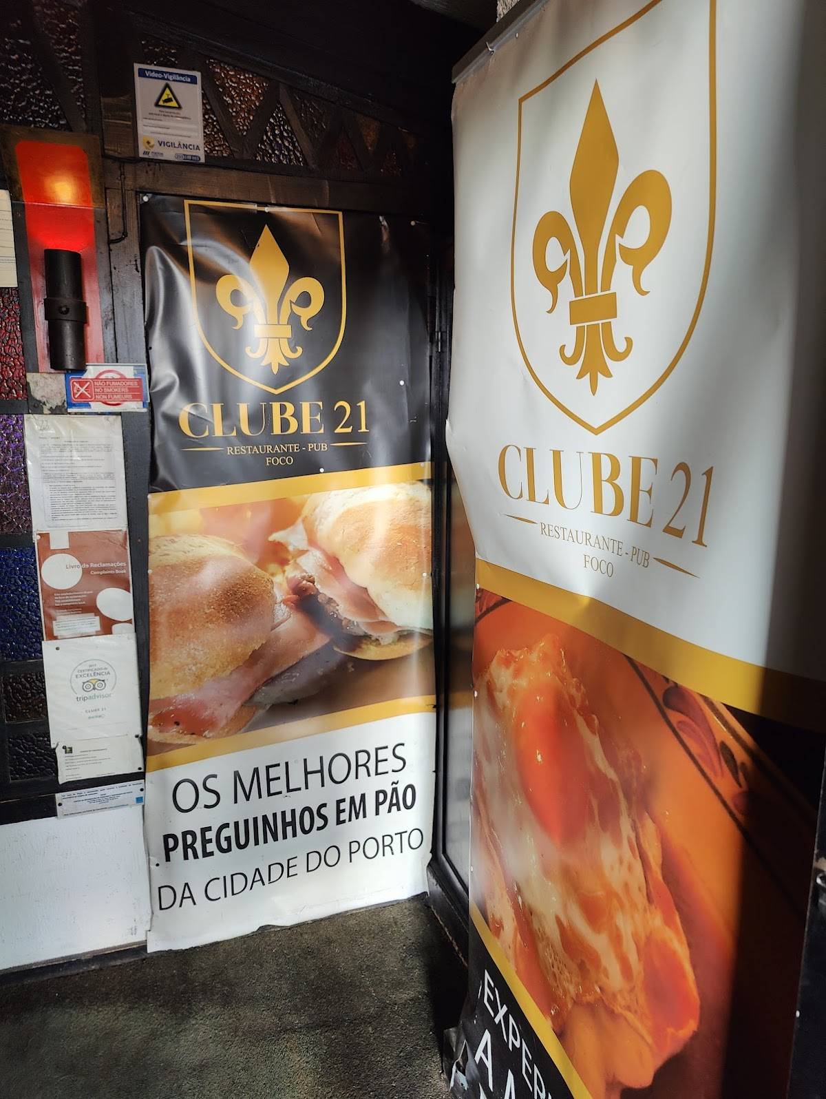 Menu at Clube 21 - Foco, Porto