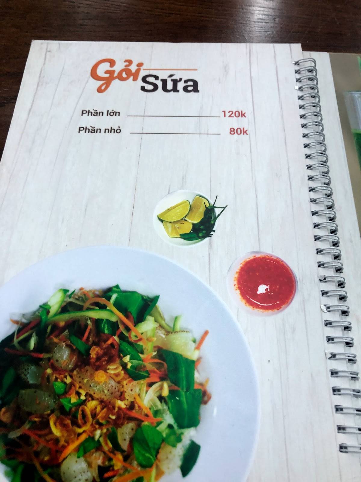 Menu at Cô Hai Quán - Bún Cá Nha Trang - Bình Thạnh restaurant, Ho Chi ...