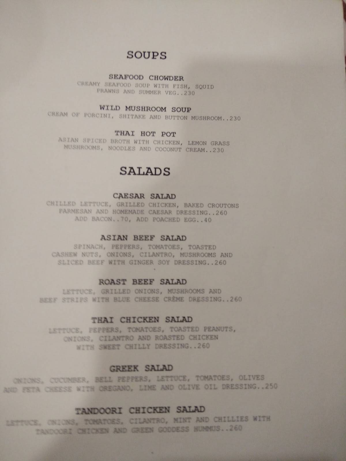 Menu at Cocoa Tree - MG Road, Kochi, The Avenue Regent