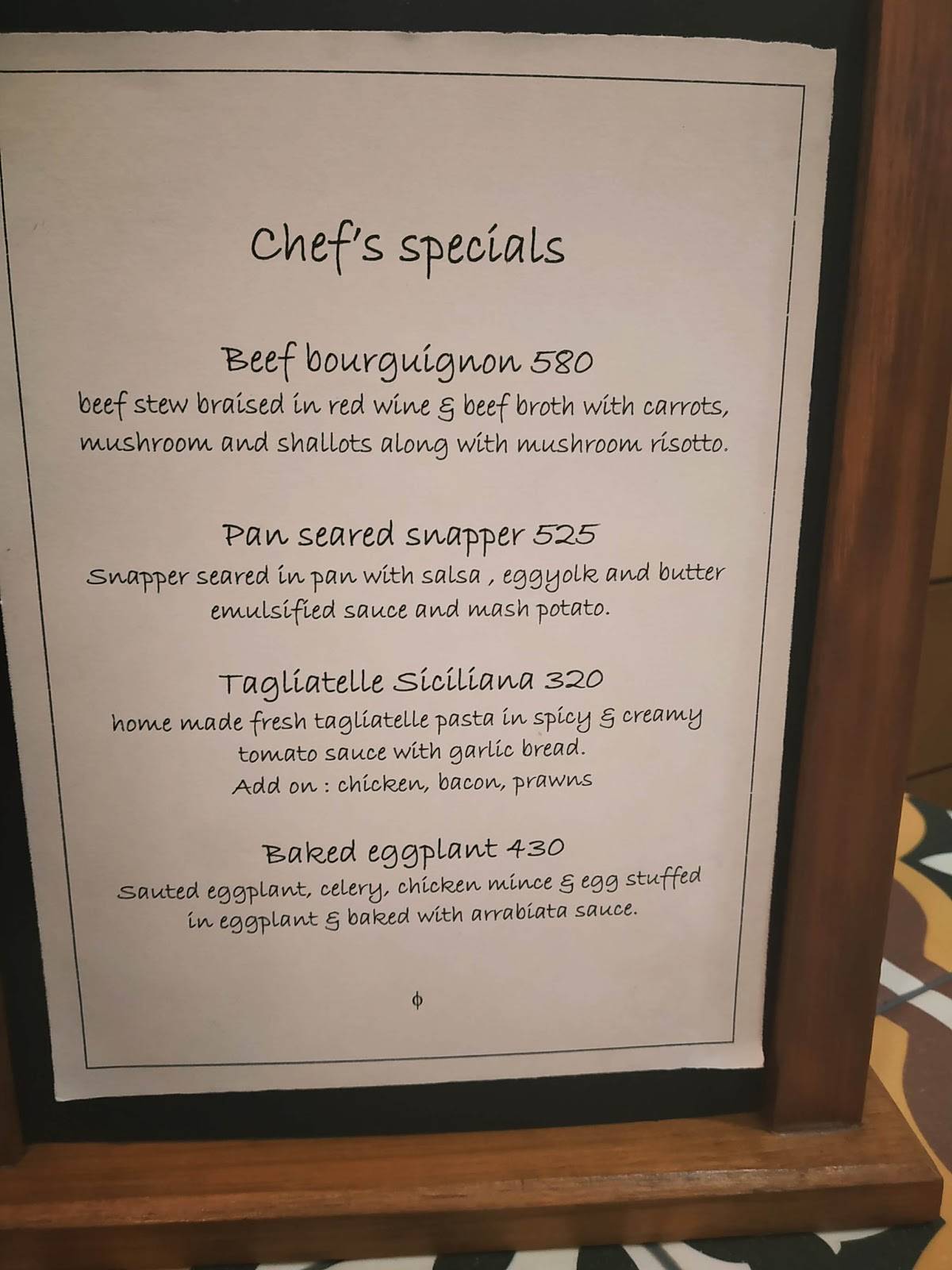 Menu at Cocoa Tree - MG Road, Kochi, The Avenue Regent
