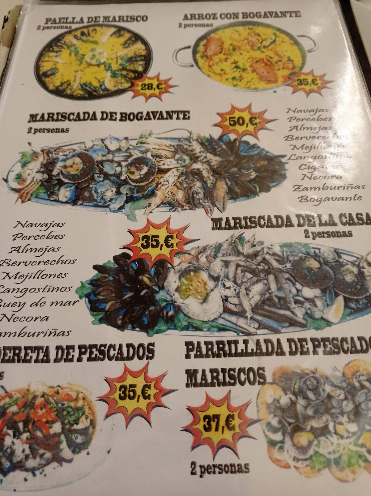 Carta de Restaurante Codex, Santiago de Compostela