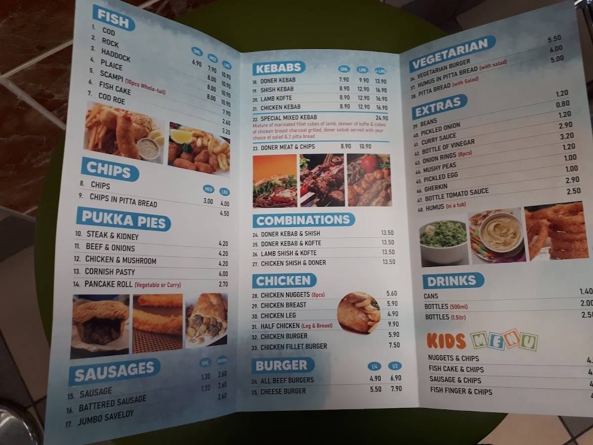 Menu at Codland Fish & Chips fast food, Watford