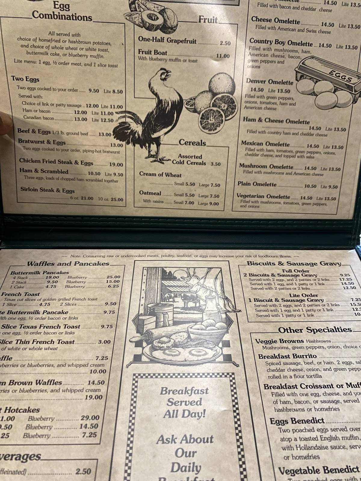 Menu at Coffee Cup Cafe, Hamilton