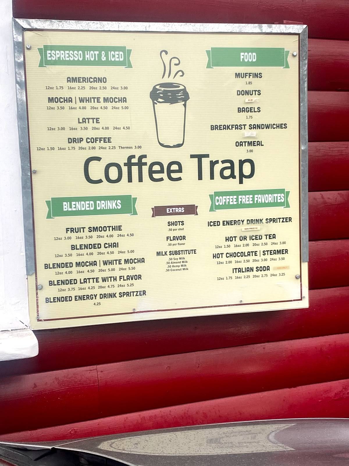 Menu at Coffee Trap pub & bar, Vancouver