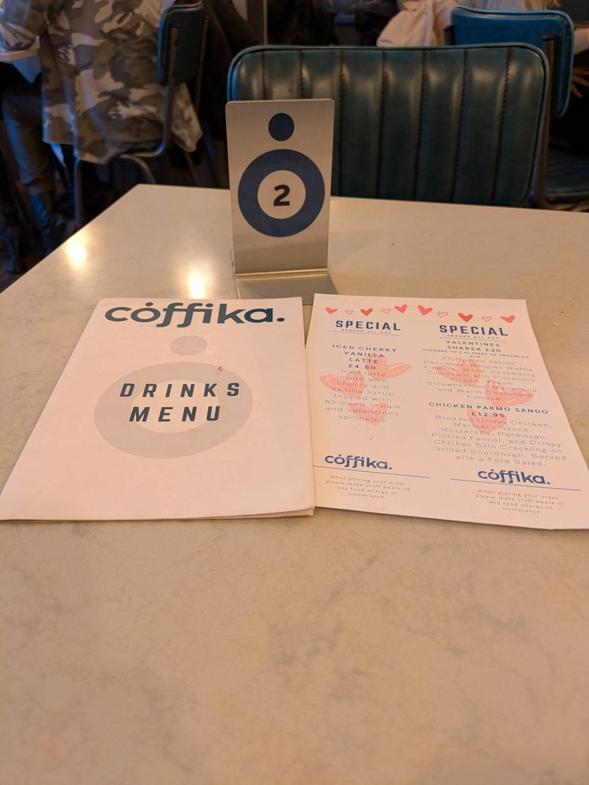 Menu at Coffika pub & bar, Sheffield, 412