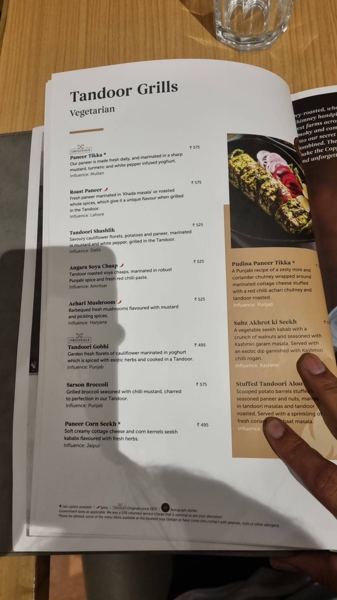 Menu at Copper Chimney, Thane, Besides Jupiter Hospital