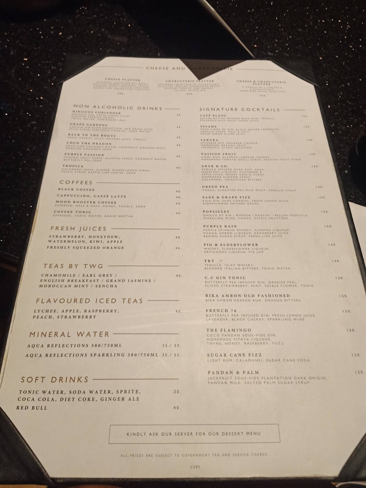 Menu at CORK&SCREW Plaza Indonesia restaurant, Jakarta, Plaza Indonesia