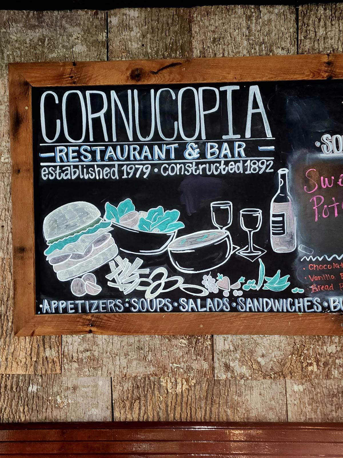 Menu at Cornucopia Restaurant, Cashiers