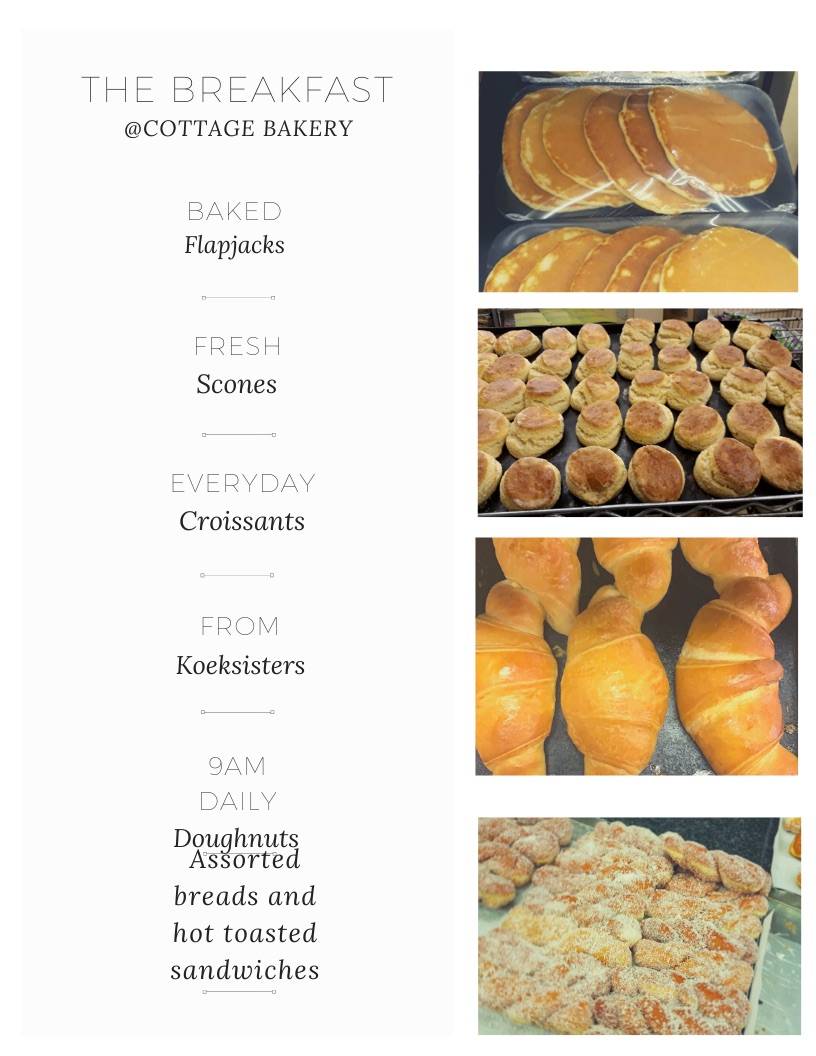 Menu at Cottage Bakery, Rustenburg, 6 Oliver Tambo Dr