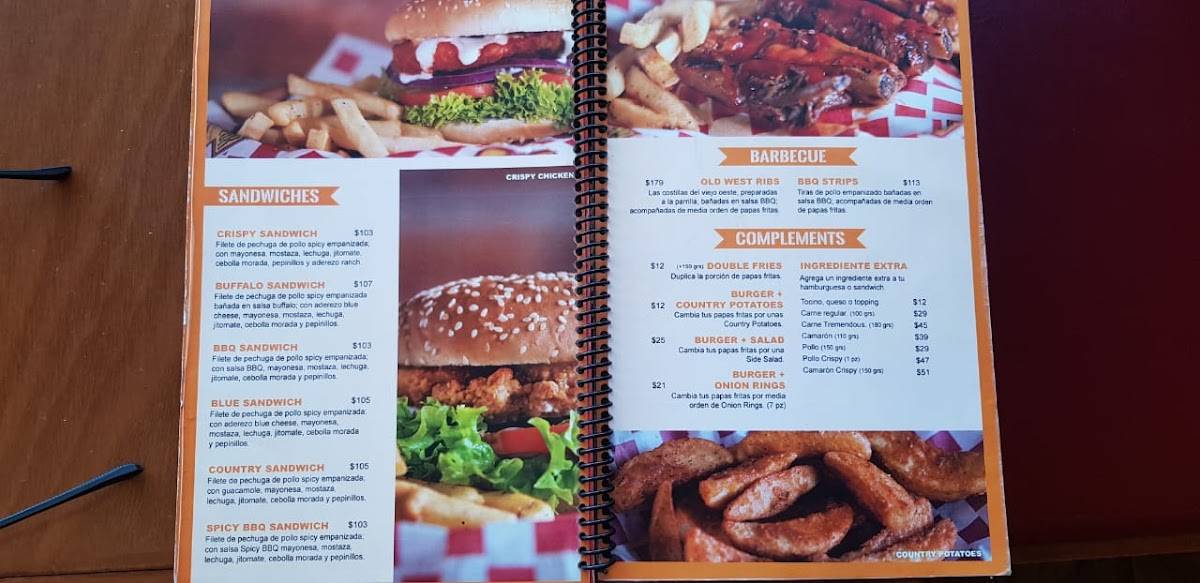 Carta del restaurante Countrybreak Bosques, Aguascalientes, Monte ...