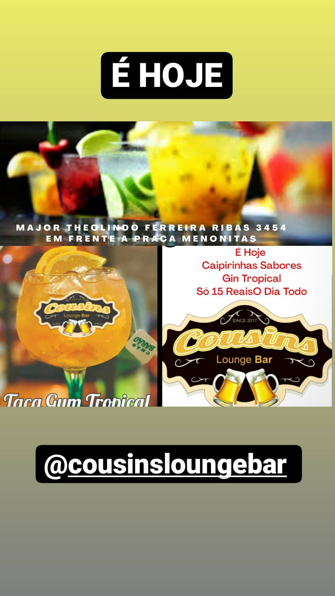 Menu at Cousins Restaurante Bar, Curitiba