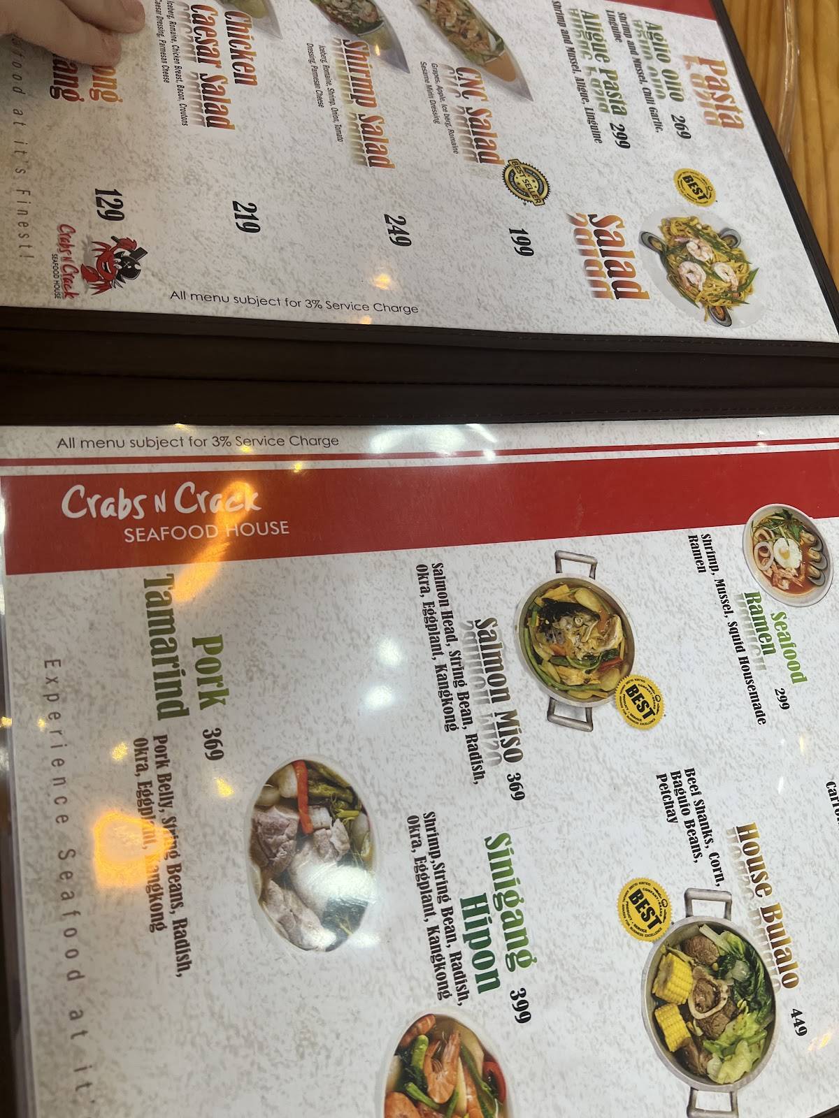 Menu at Crabs N Crack - Clark restaurant, Mabalacat
