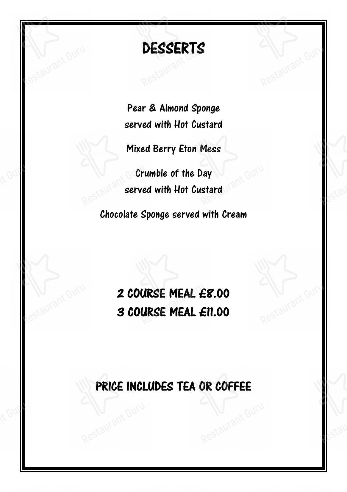 Menu at The Chequers pub & bar, Swanley, Cray Rd