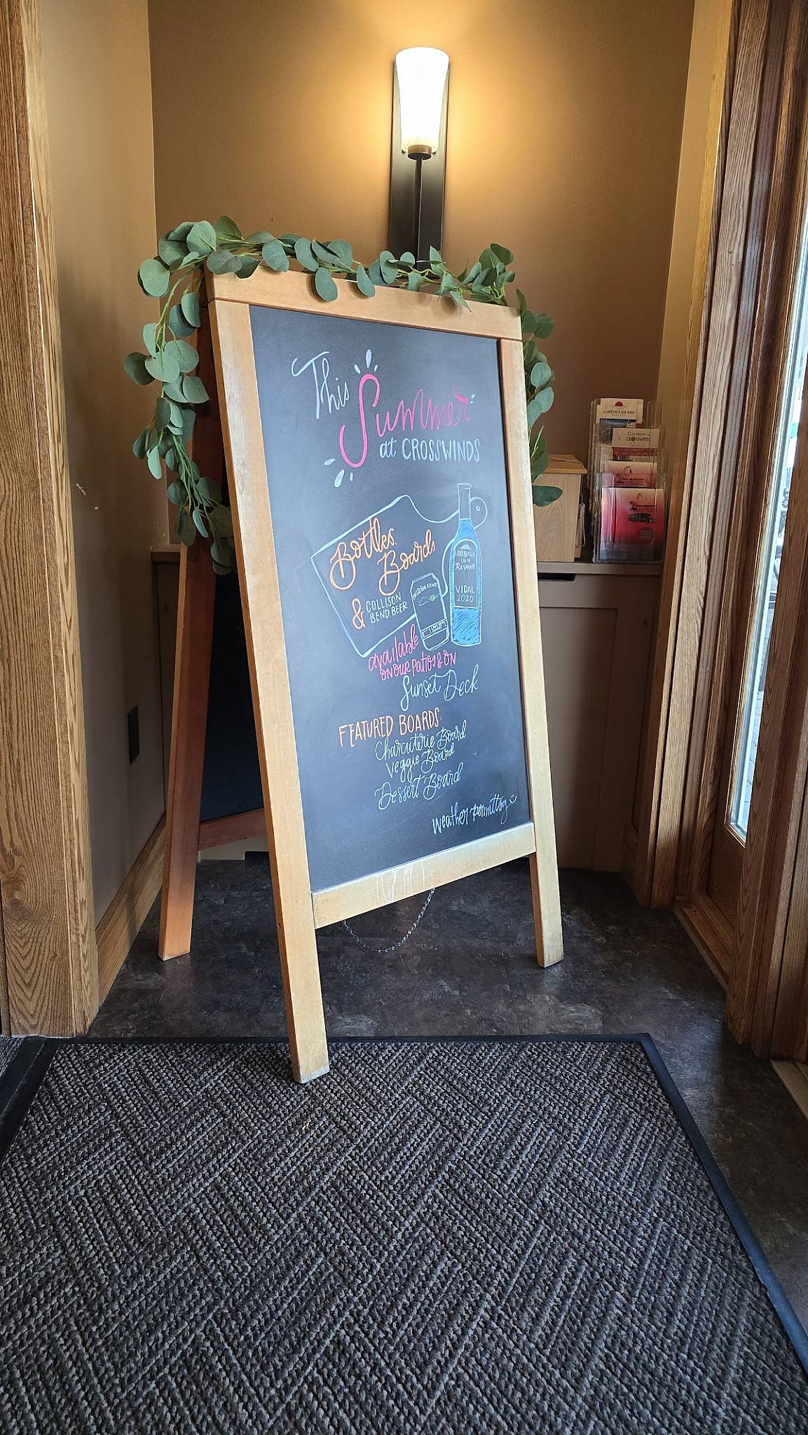 Menu at Crosswinds Grille restaurant, Geneva-on-the-Lake, Lake Rd E