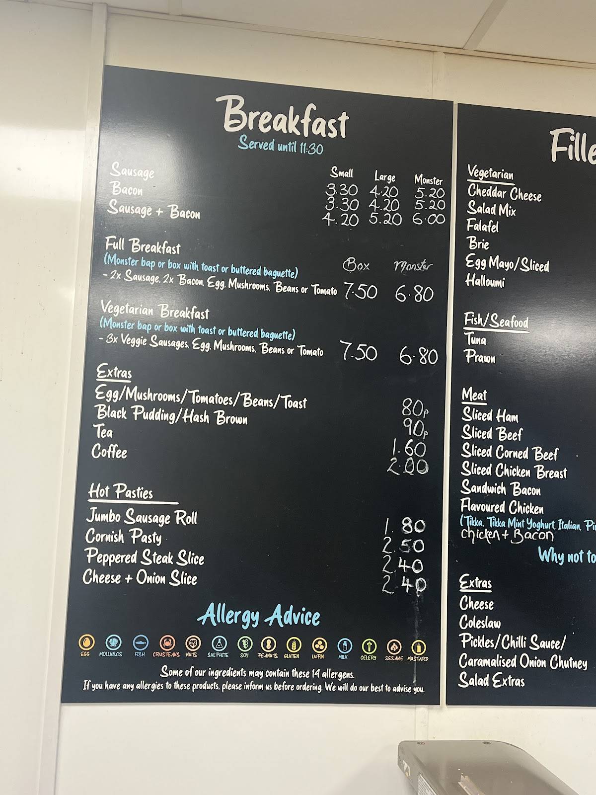 Menu at Crumbs on the Green fast food, Derby