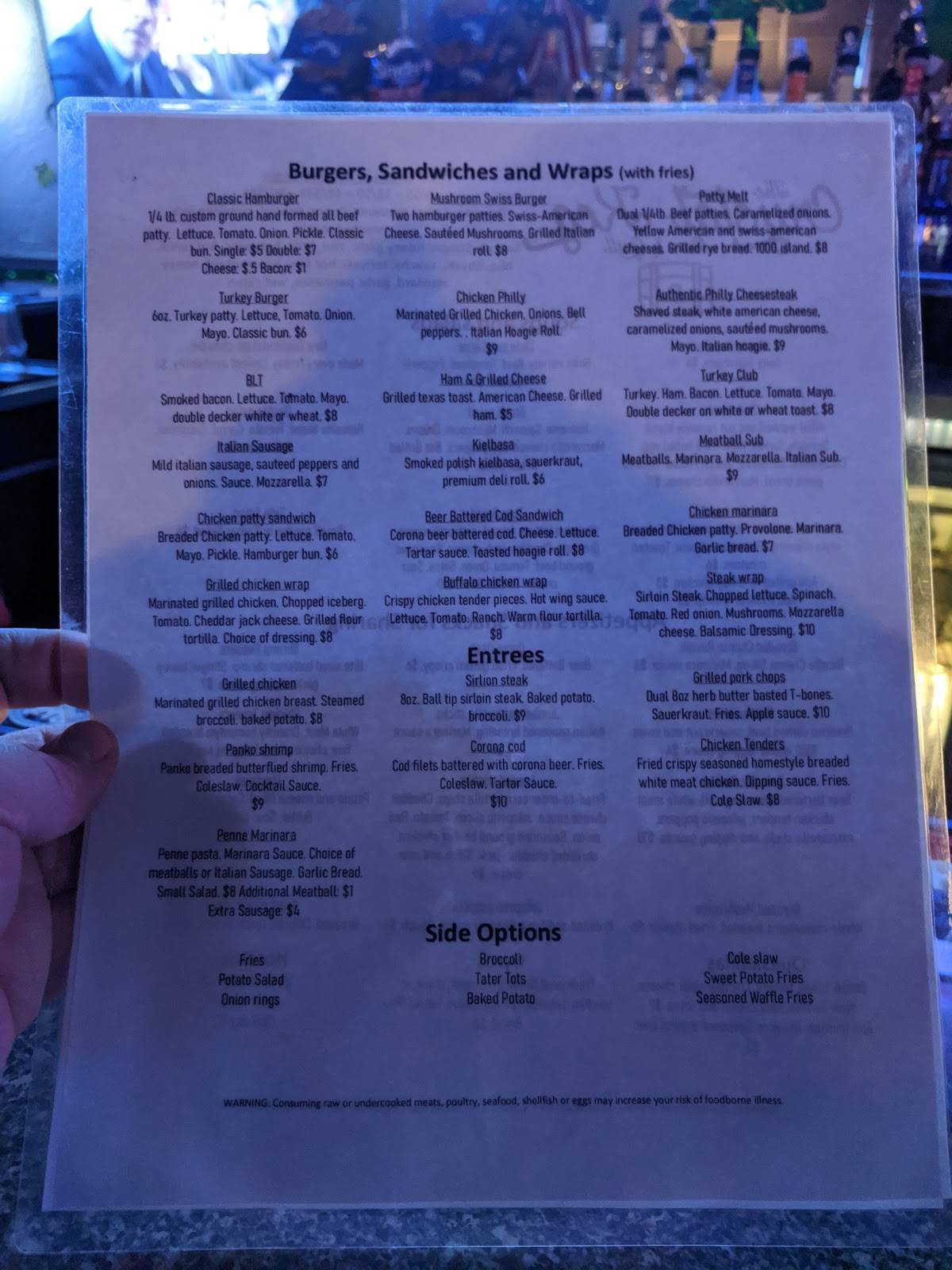 Menu at Crystal Keg Bar & Grill, North Royalton