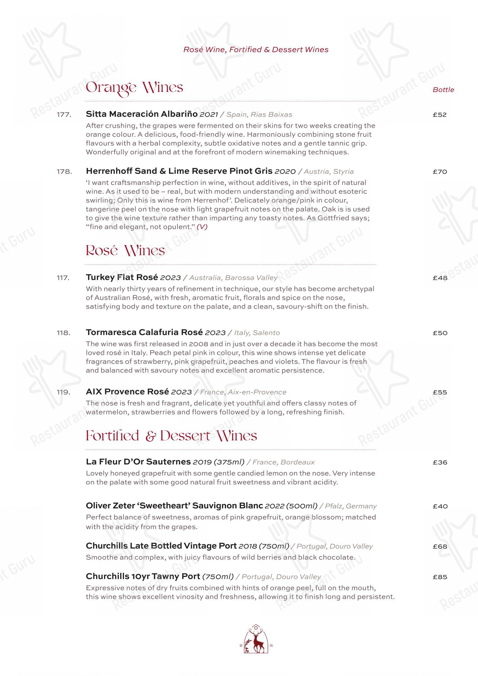 Menu at Cultra Inn pub & bar, Holywood, Culloden Estate and Spa
