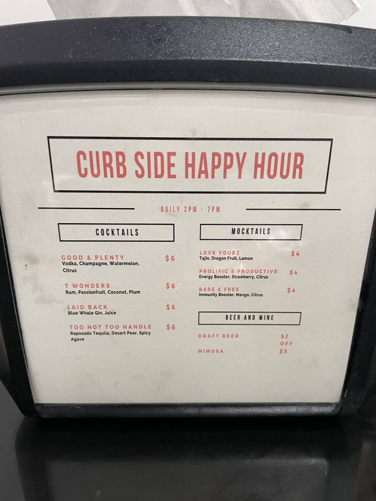 Menu at Curb Side Bistro II pub & bar, Midland