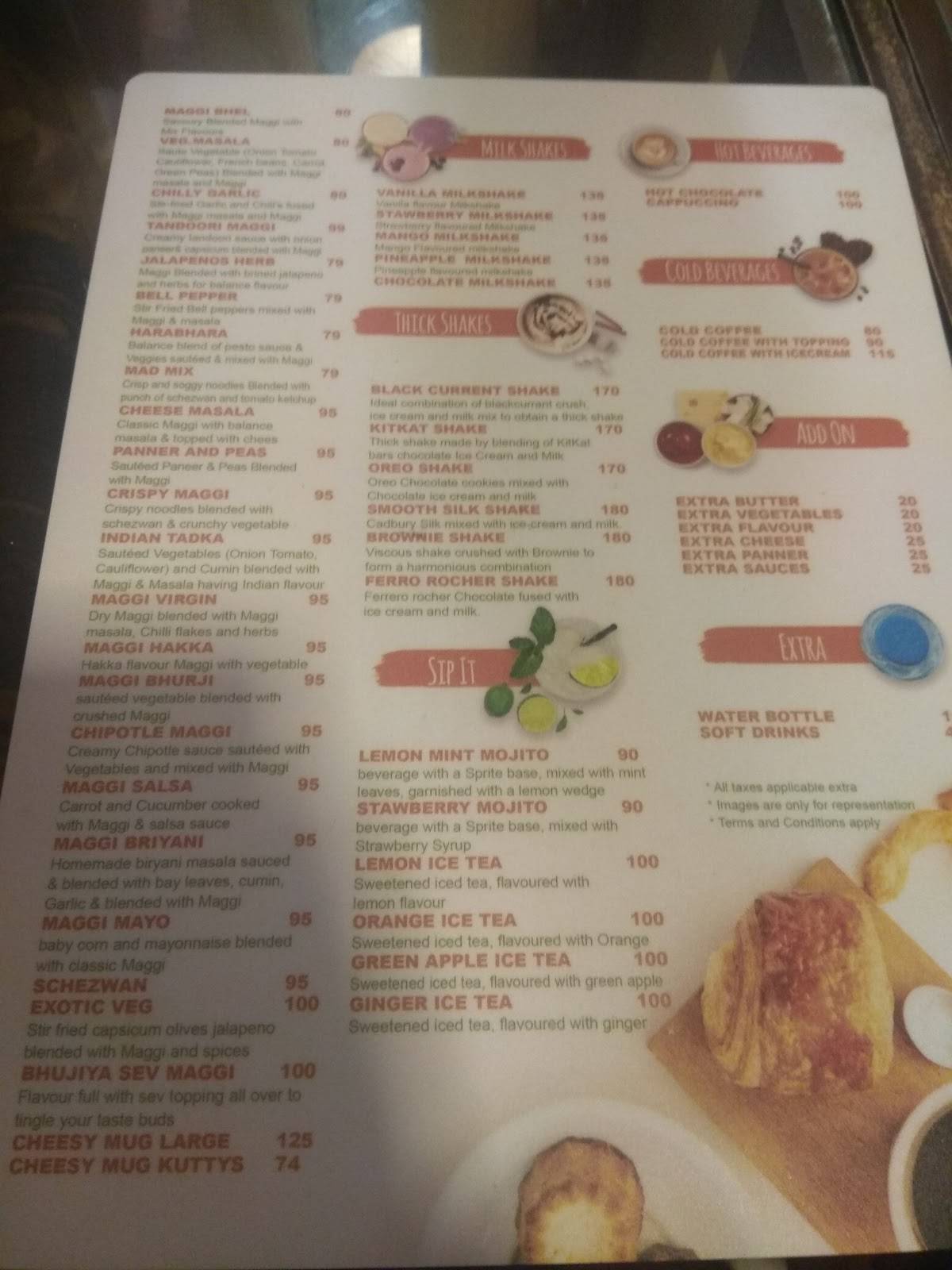 Menu at Curly Cravings, Chennai, No-M29/4