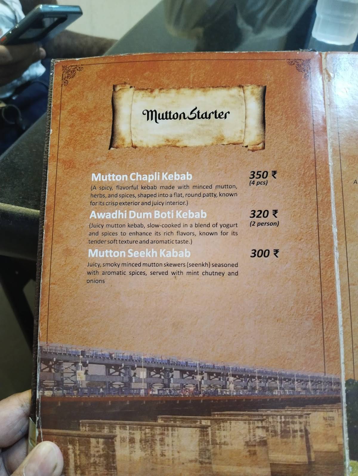 Menu at Daawat Restaurant Parade, Kanpur