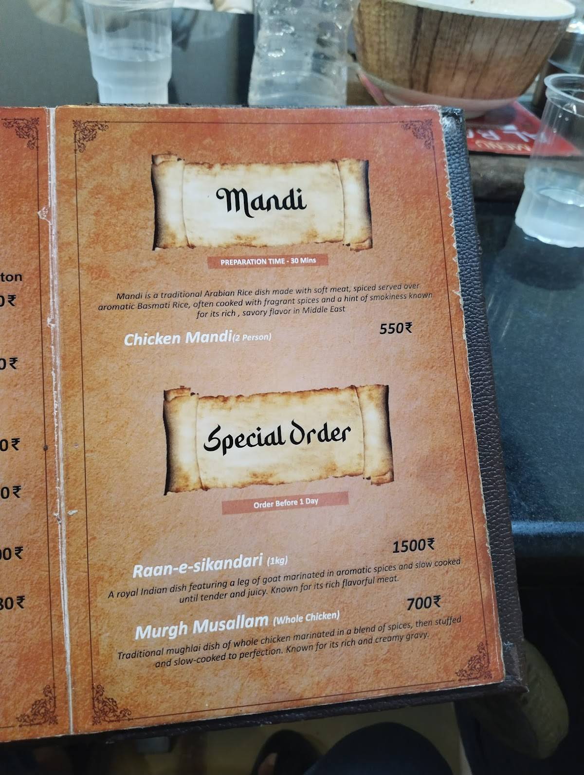 Menu at Daawat Restaurant Parade, Kanpur