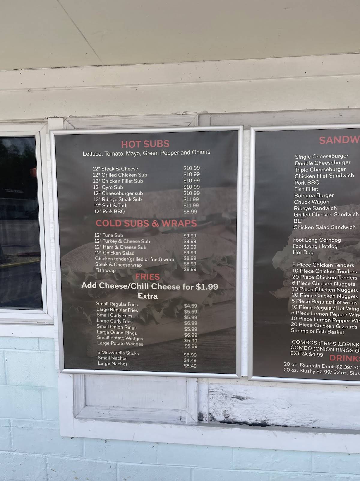 Menu at Dairy Freeze restaurant, McKenney