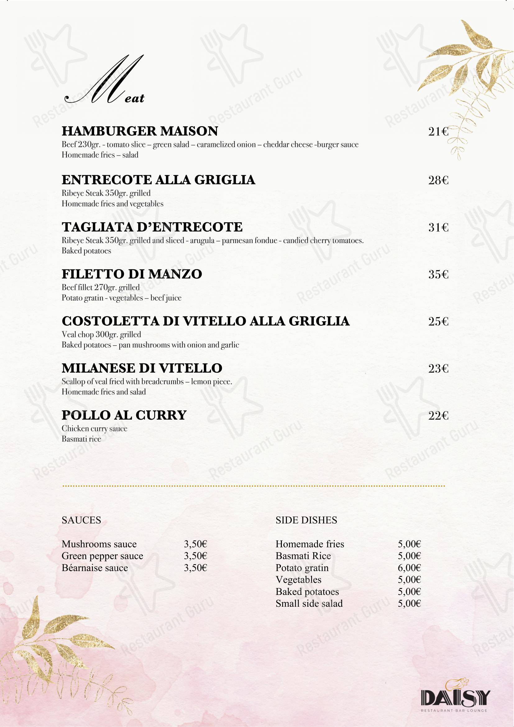 Speisekarte von Daisy Scheidgen restaurant, Consdorf