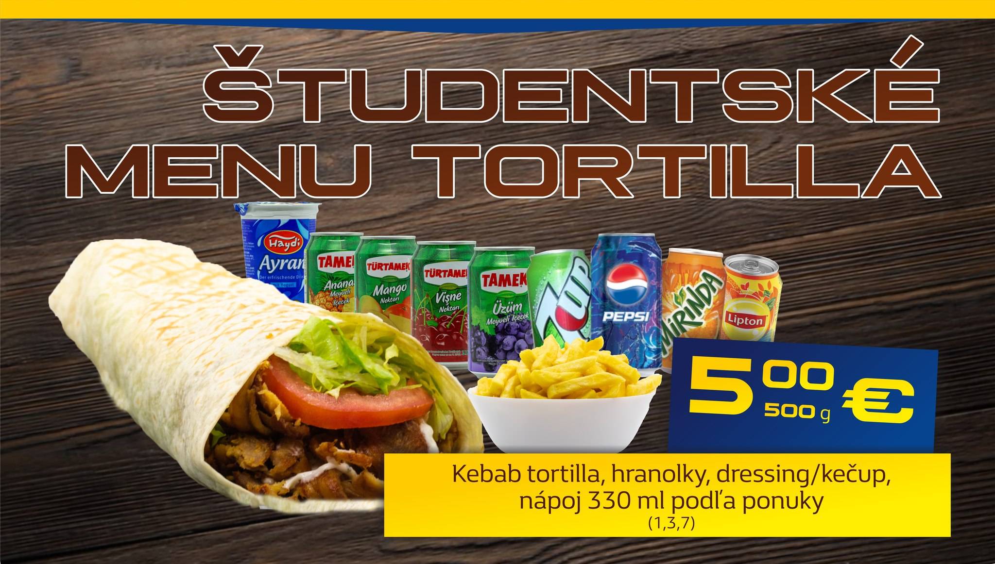 Menu at Deaf Kebab Rožňava restaurant, Rožňava