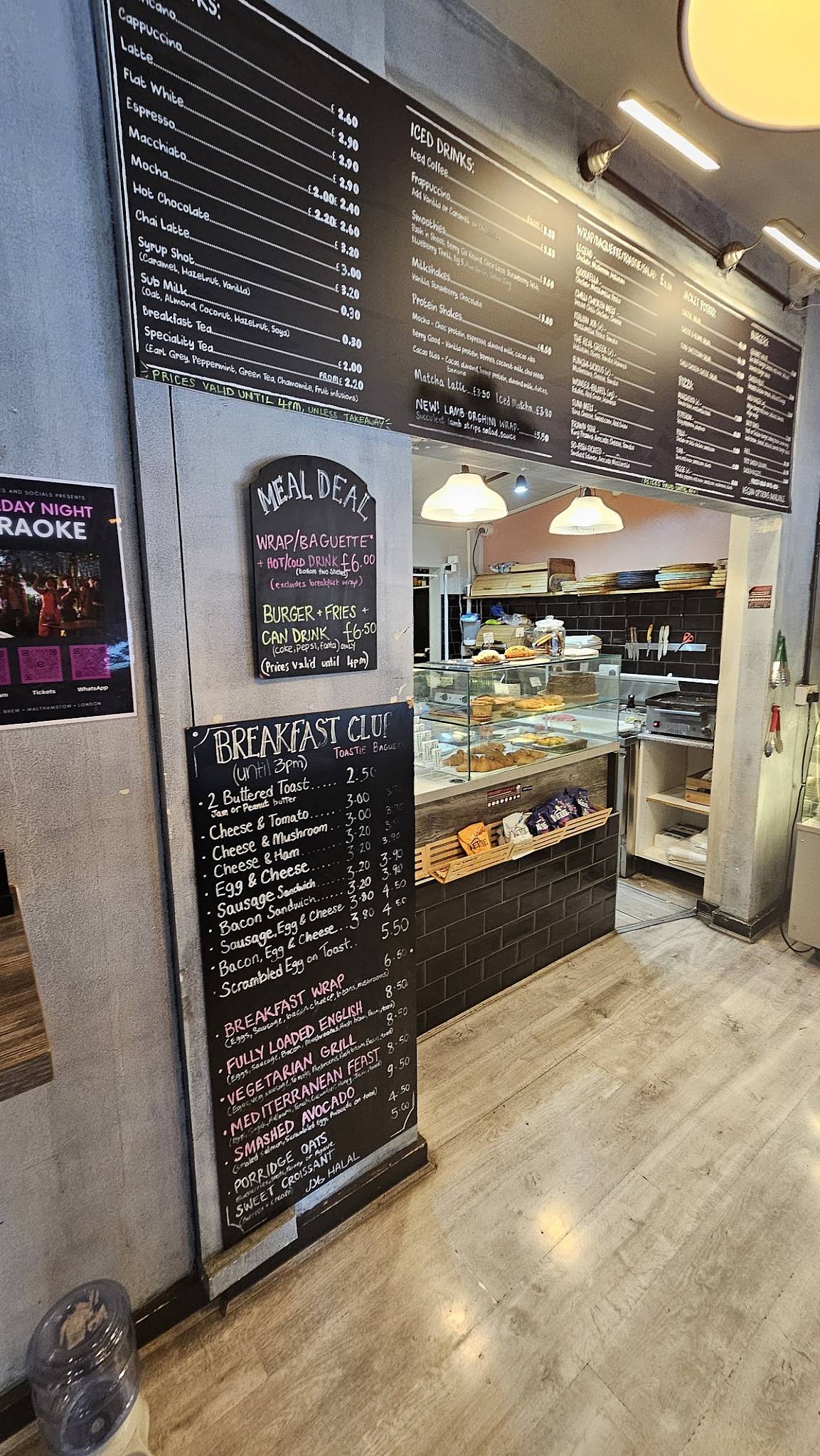 Menu at Deja Brew Cafe - Blackhorse Road, London