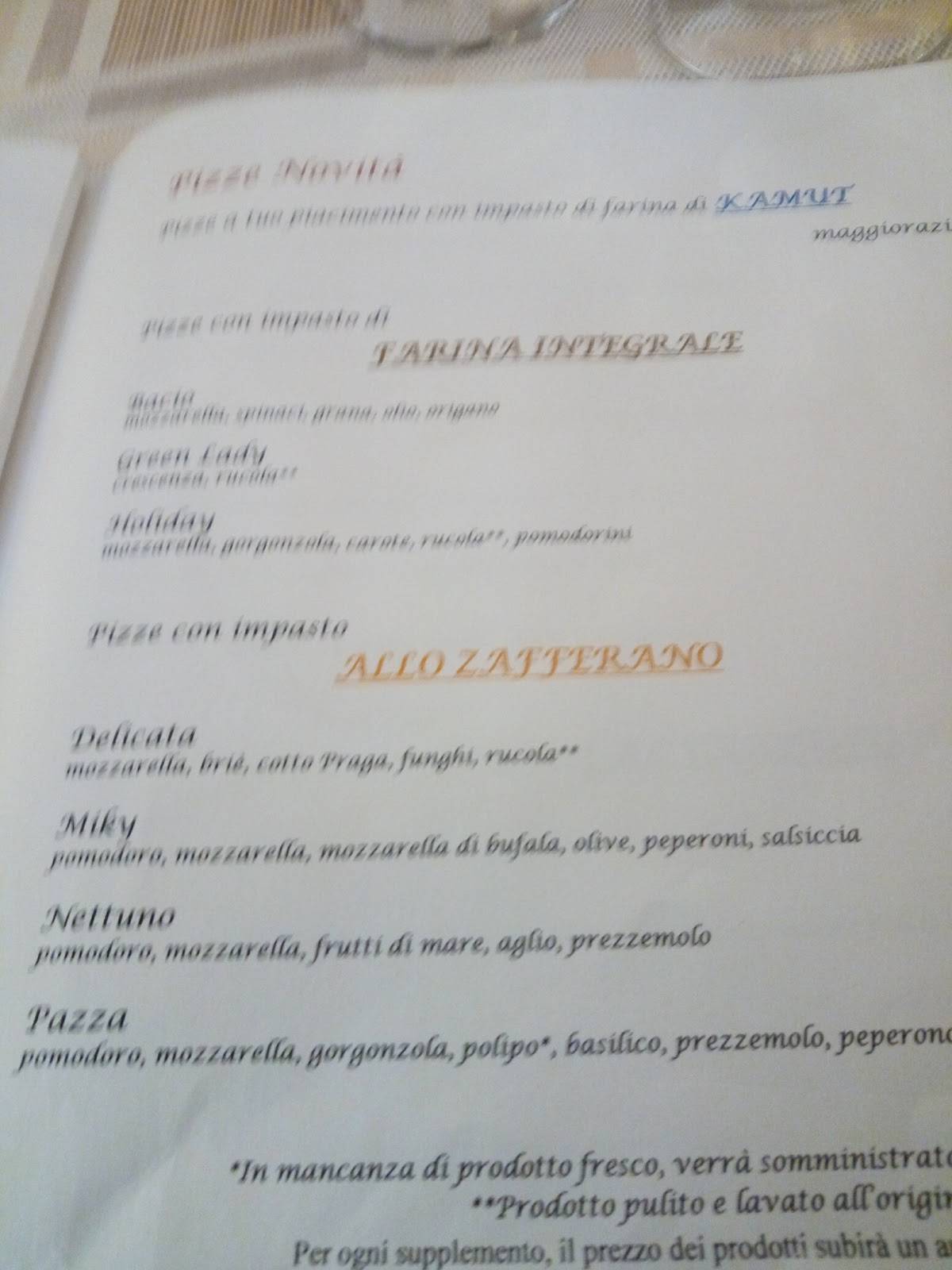 Menu da Pizzeria Ristorante T del Tosco, Pontecurone