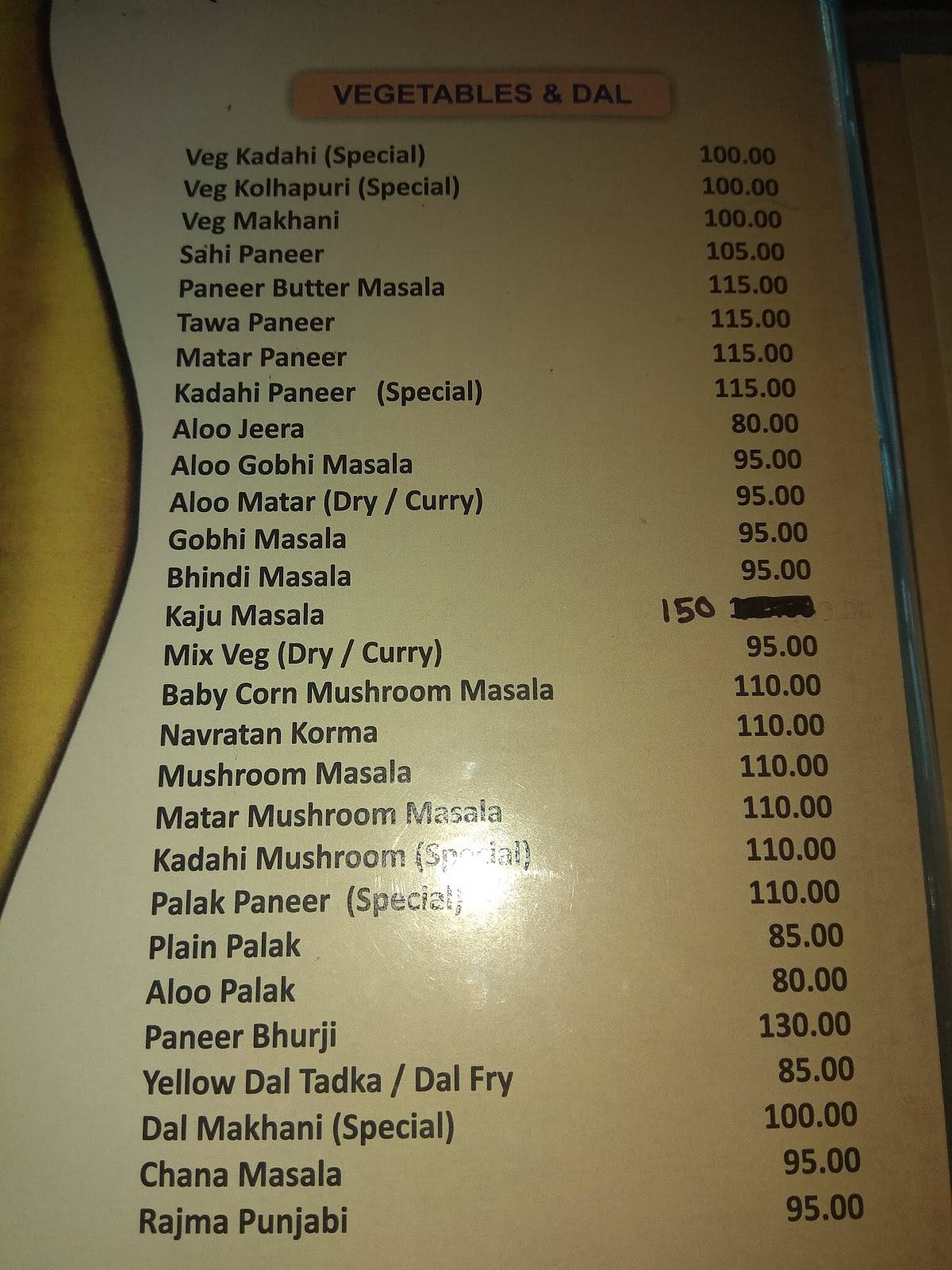 Menu at Delhi Restaurant, Bengaluru, ITPL Main Gate