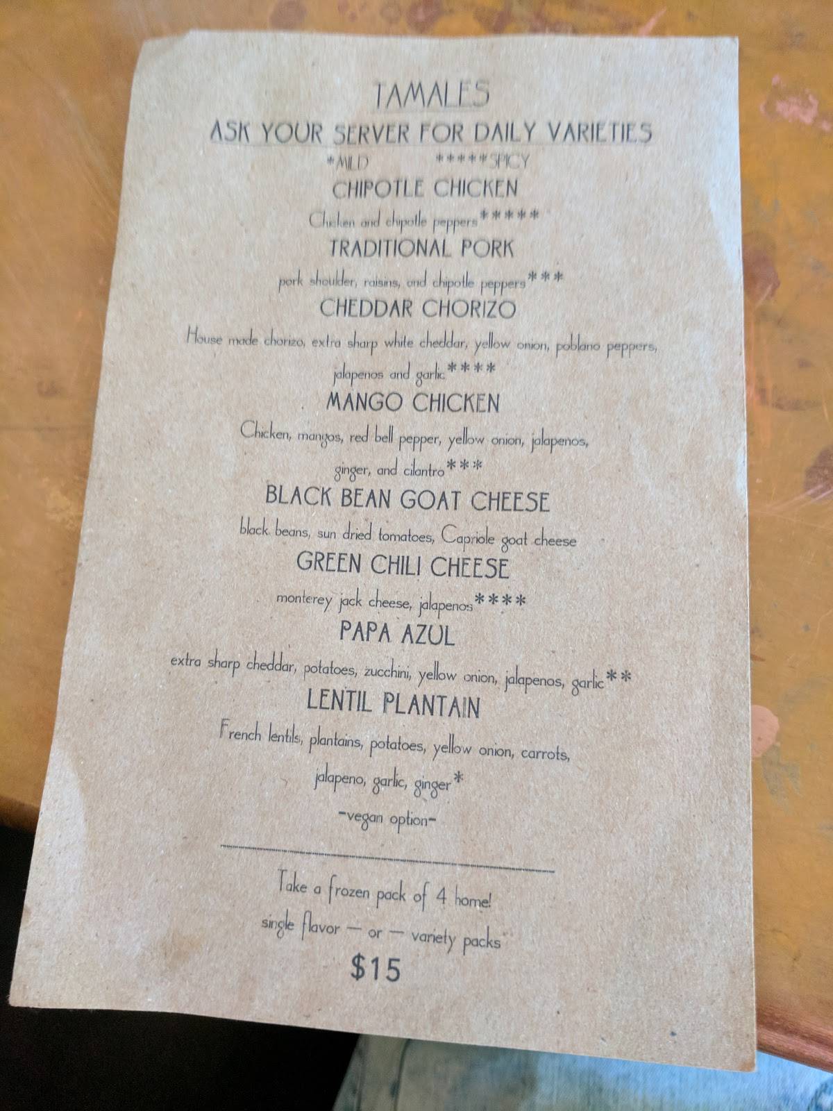 Menu at Feast Bakery Cafe, Bloomington