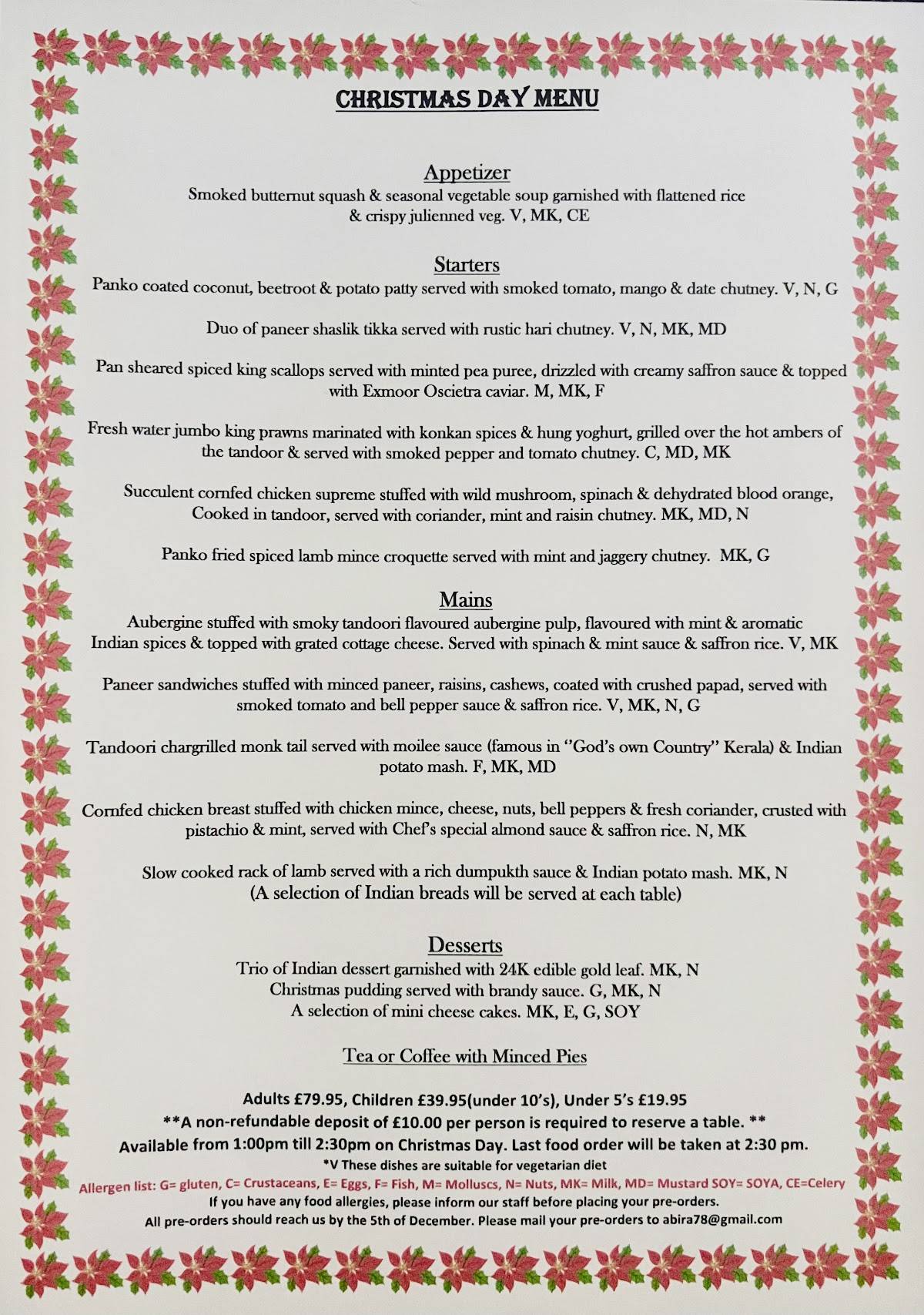 Menu at Destination Indian Restaurant & Bar, Huddersfield