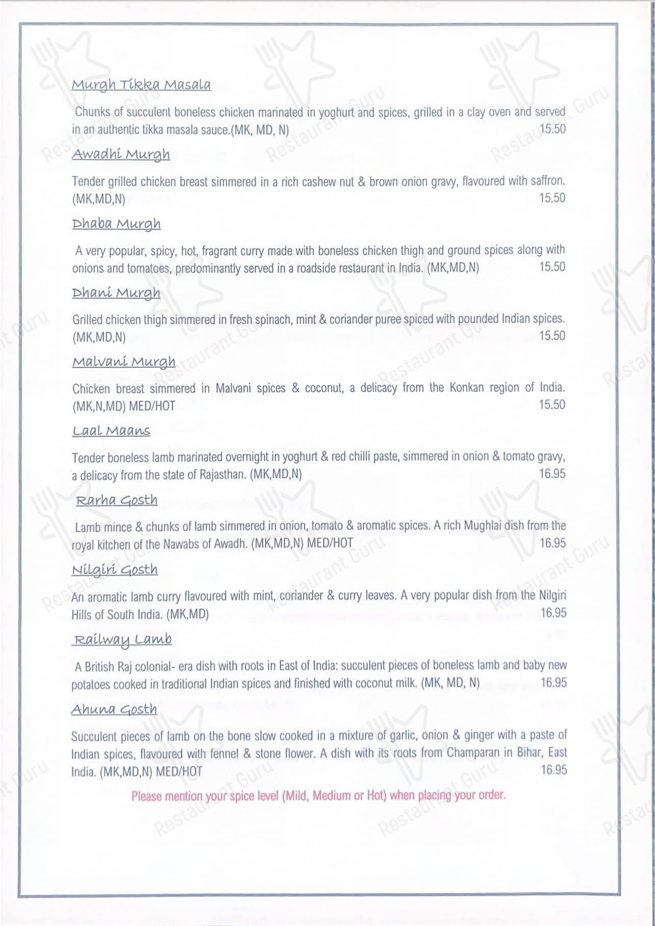 Menu at Destination Indian Restaurant & Bar, Huddersfield