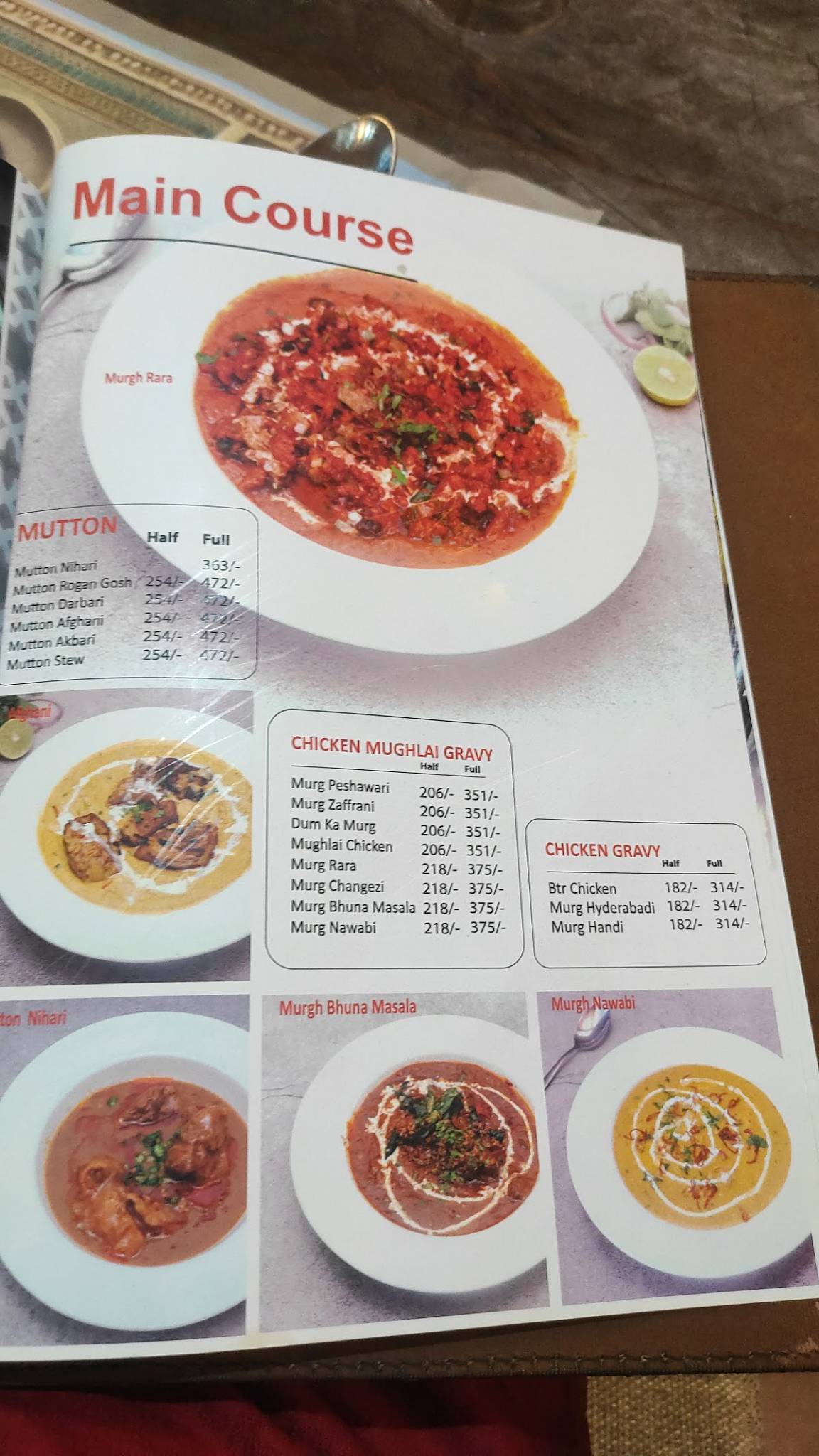 Menu at Dilawar Restaurant, Bengaluru