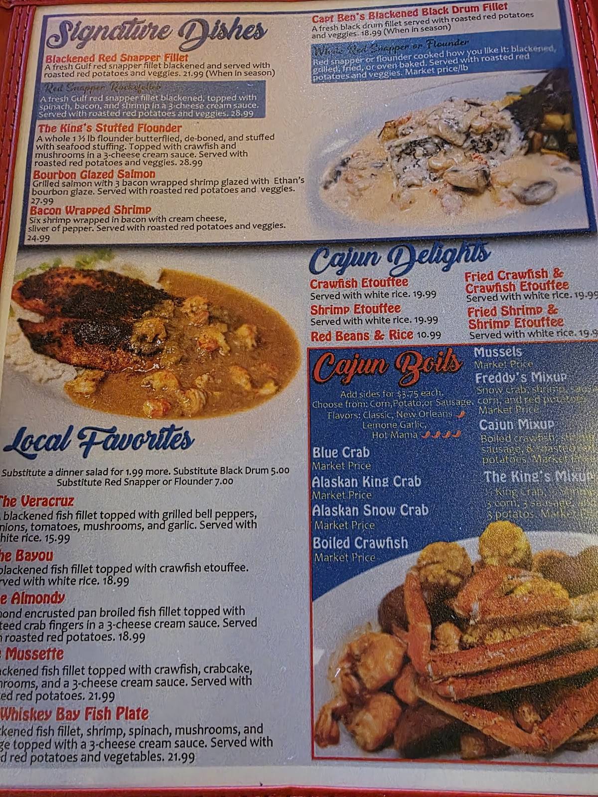 Menu at Dirty Al's Seafood Market & Cajun Kitchen restaurant ...