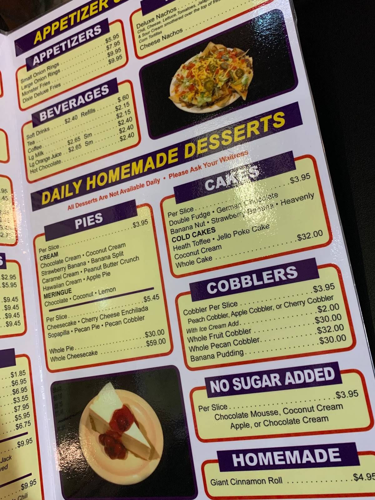 Menu at Dixie House Cafe Hulen, Fort Worth, S Hulen St