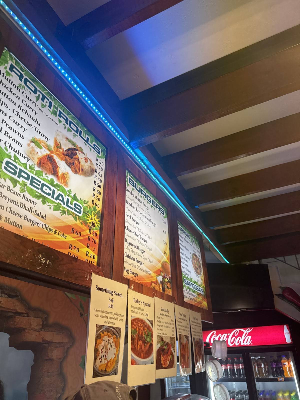 Menu at Famous Bunny restaurant, Dolphin Coast