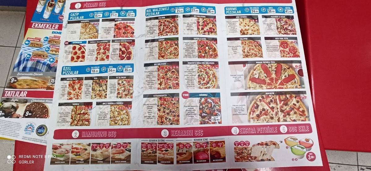 Menu at Domino's Pizza, Gemlik, İstiklal Cd. No:60