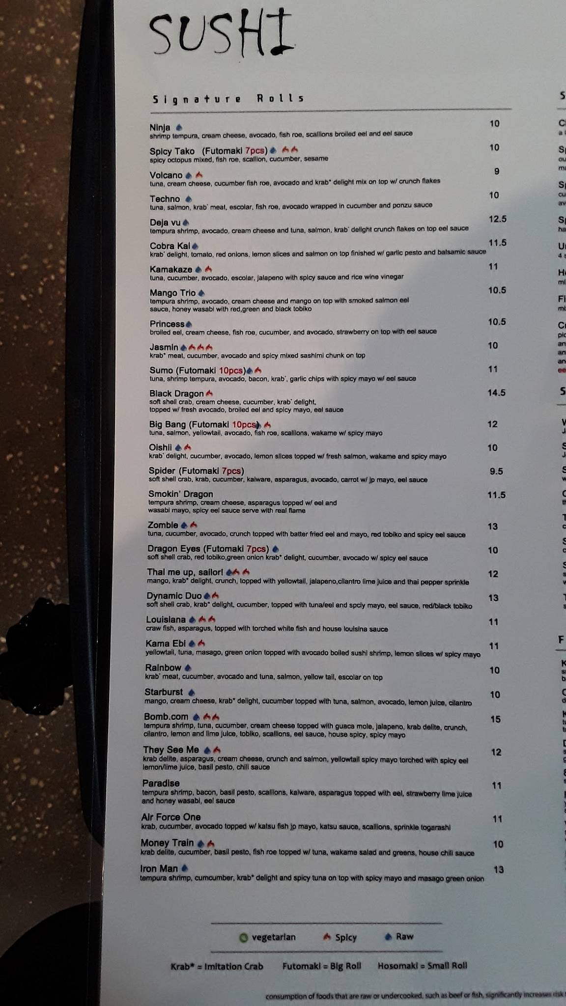 Menu at Domo Café restaurant, Fort Walton Beach, Hurlburt Rd