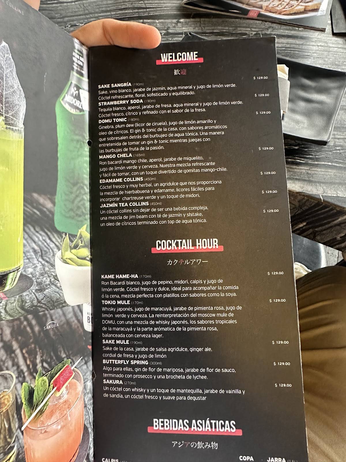 Menu at Domu Sushi Bar Xalapa, Xalapa