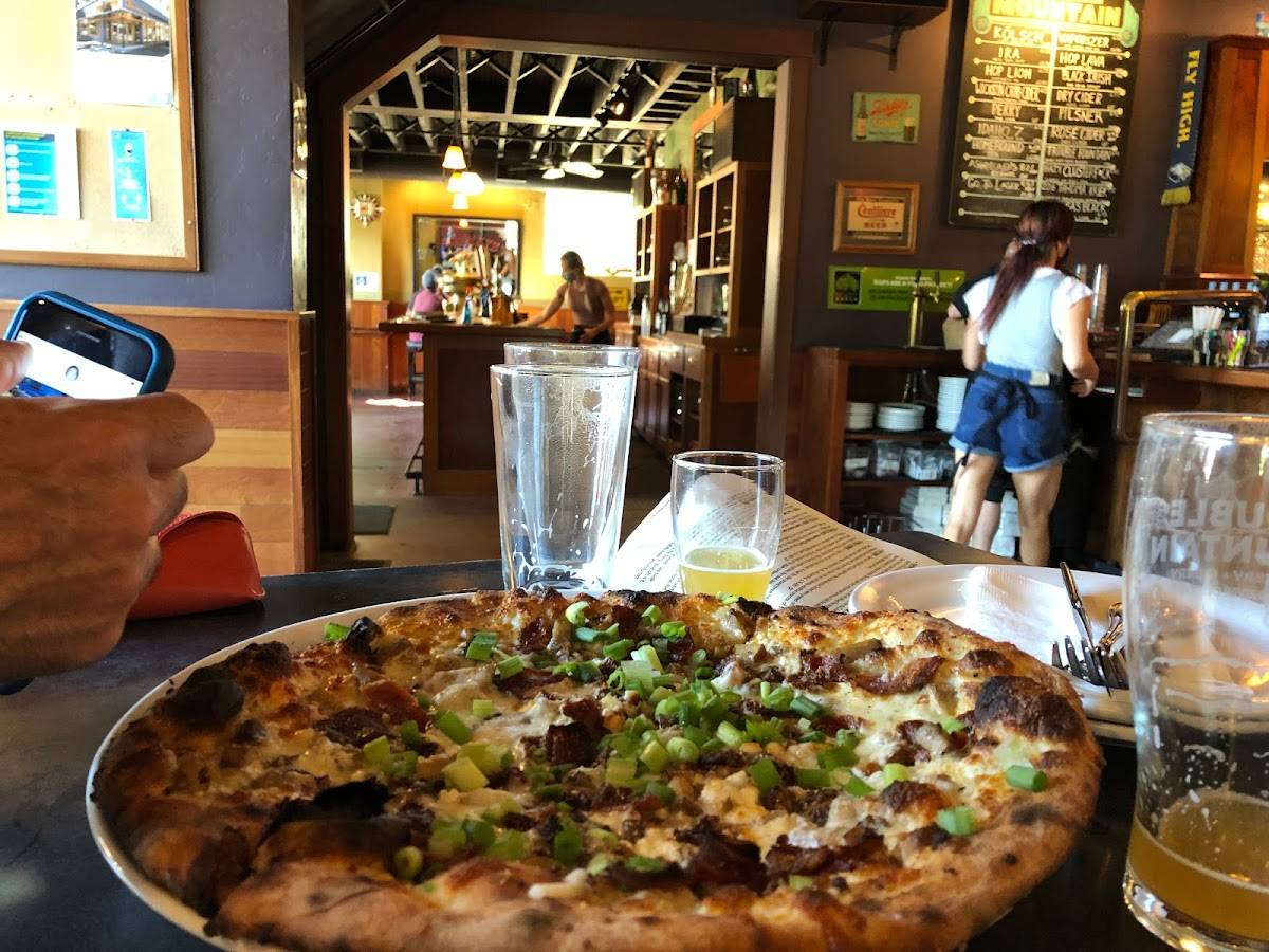 Menu at Double Mountain Brewery pizzeria, Hood River