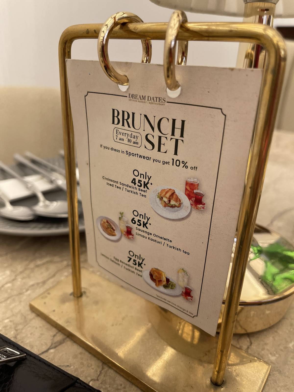 Menu at Dream Dates Artisan Bakery & Restaurant Senopati, South Jakarta